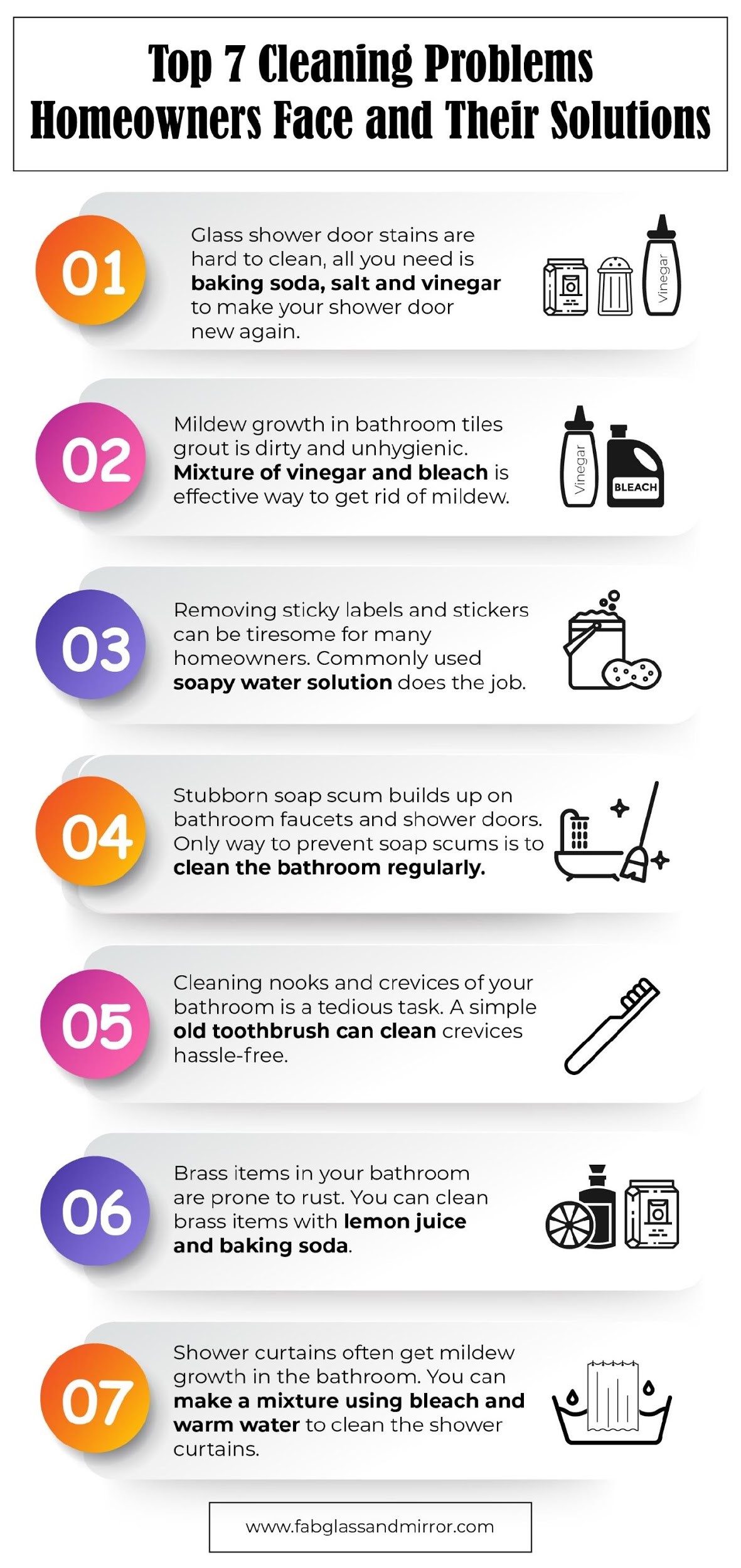 Solutions To The Top 7 Bathroom Cleaning Problems
